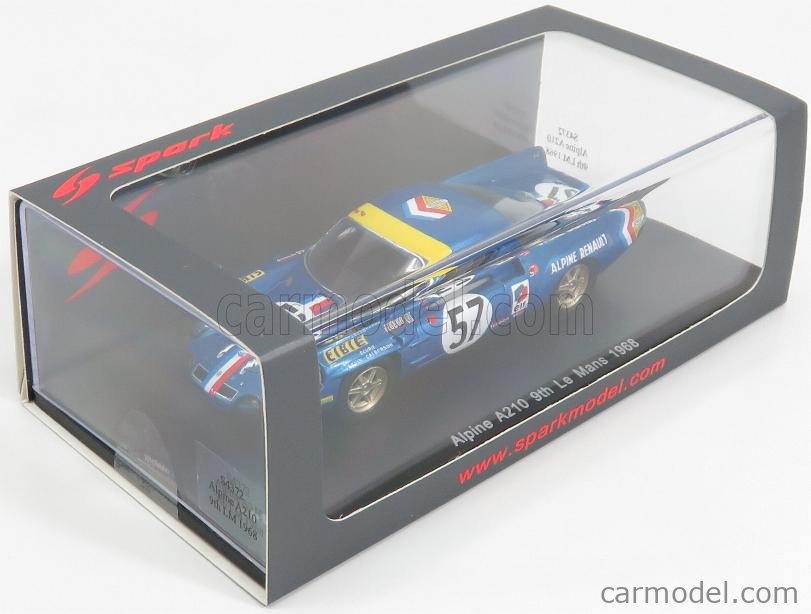 SPARK-MODEL S4372 Scale 1/43 | RENAULT ALPINE A210 TEAM ECURIE SAVIN CALBERSON N 57 24h LE MANS ...