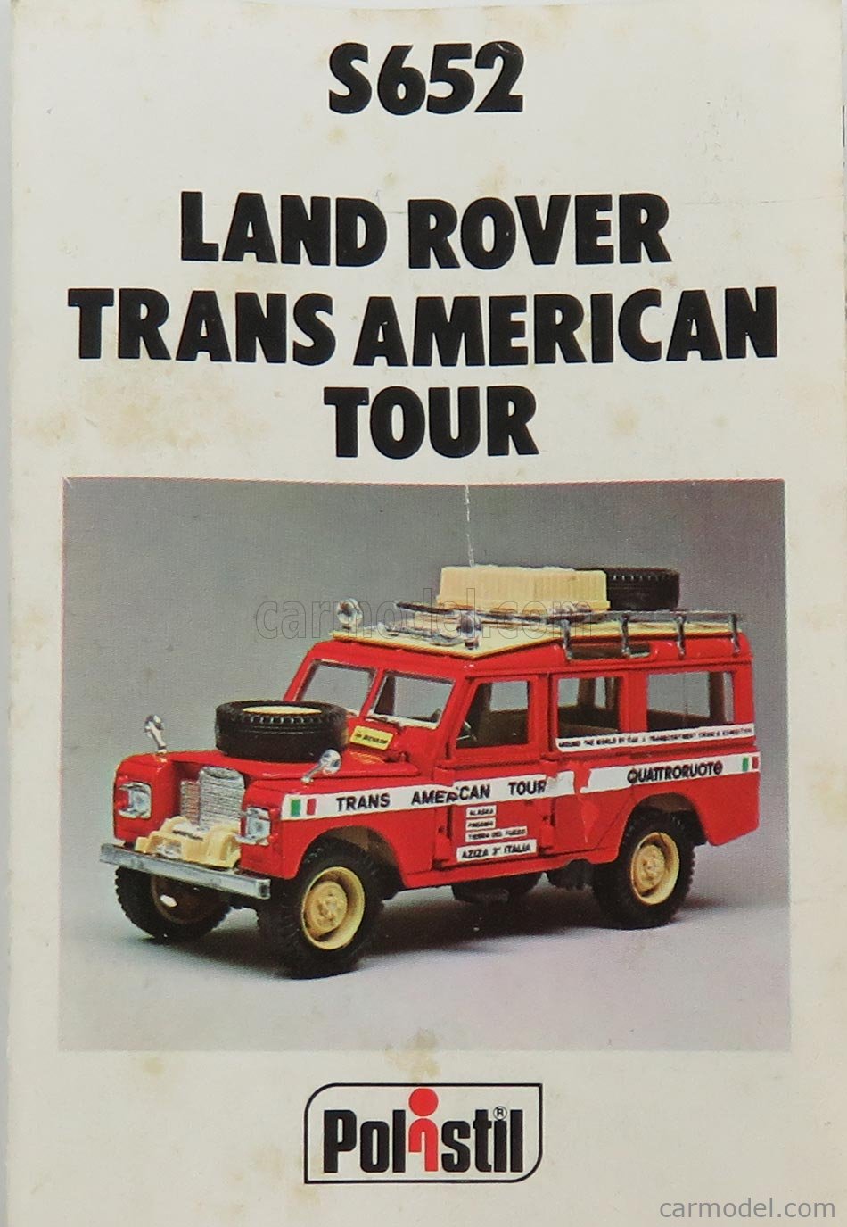 POLITOYS POLISTIL S652 Masstab: 1/25 | LAND ROVER LAND TRANS AMERICAN ...
