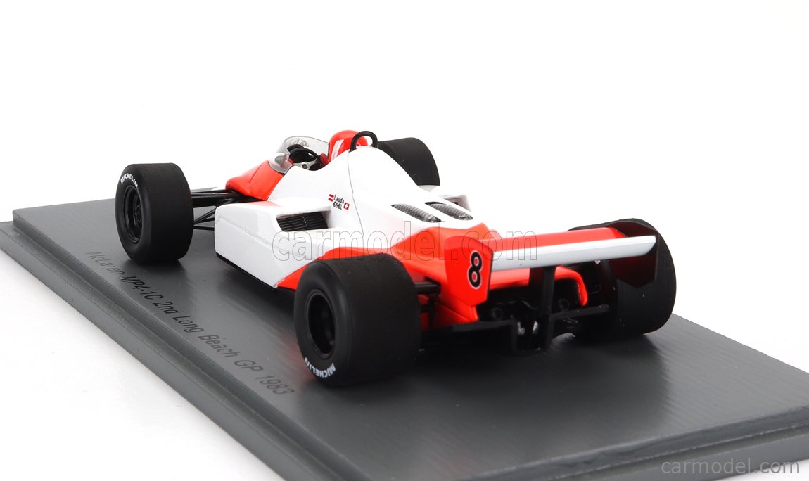 SPARK-MODEL S4842 Scale 1/43 | McLAREN F1 MP4/1C N 8 2nd LONG BEACH GP ...