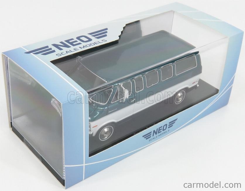 NEO SCALE MODELS NEO46942 Scale 1/43 | DODGE SPORTSMAN VAN 1971 GREEN ...