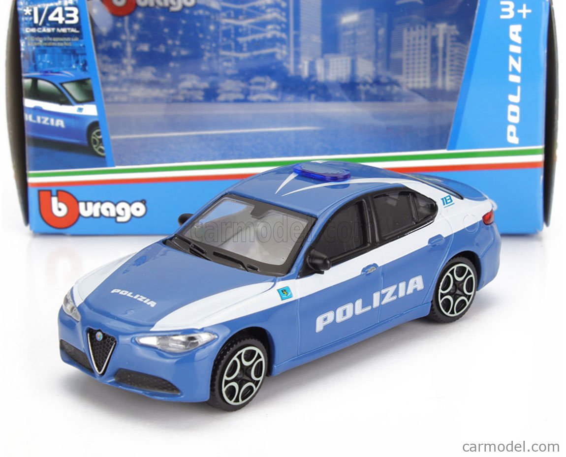 BURAGO 18-30387-01322-POL Scale 1/43 | ALFA ROMEO GIULIA POLIZIA 2016 ...