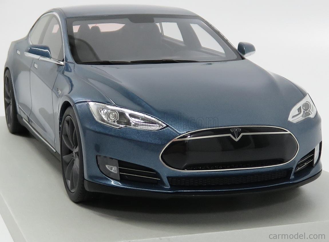 LS-COLLECTIBLES LS028C Scala 1/18 | TESLA MODEL S 2012 GREY MET