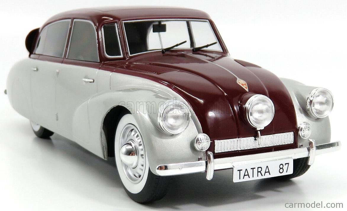 MCG MCG18067 Escala 1/18 | TATRA T87 1938 SILVER BORDEAUX
