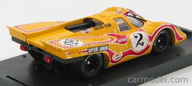 BRUMM R270-UPD Scale 1/43 | PORSCHE 917 KYALANMY 1970 N 2 SIFFERT AHRENS YELLOW RED