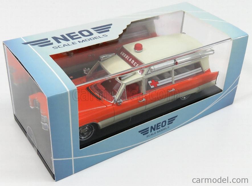 NEO SCALE MODELS NEO49539 Scale 1/43 | CADILLAC S&S HIGH TOP AMBULANCE ...