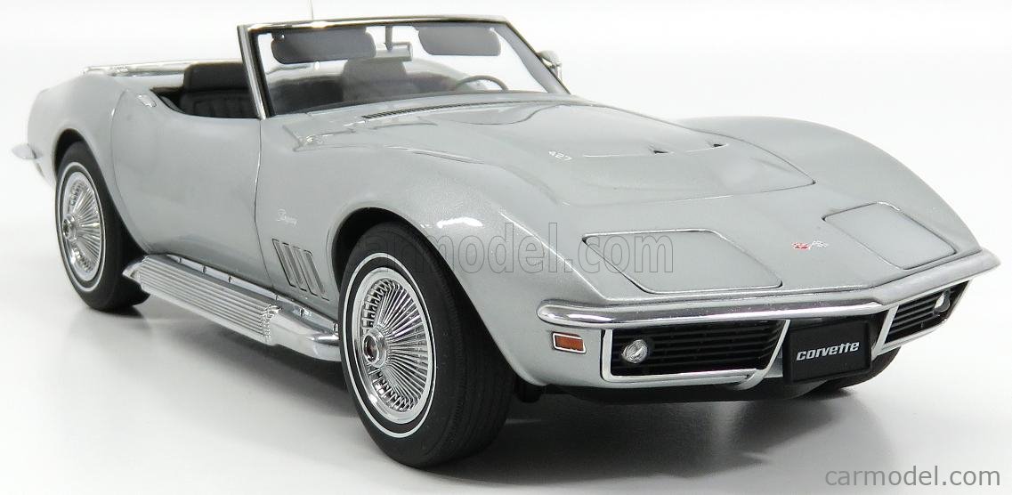 AUTOART 71162 Scale 1/18 | CHEVROLET CORVETTE SPIDER 1969 SILVER