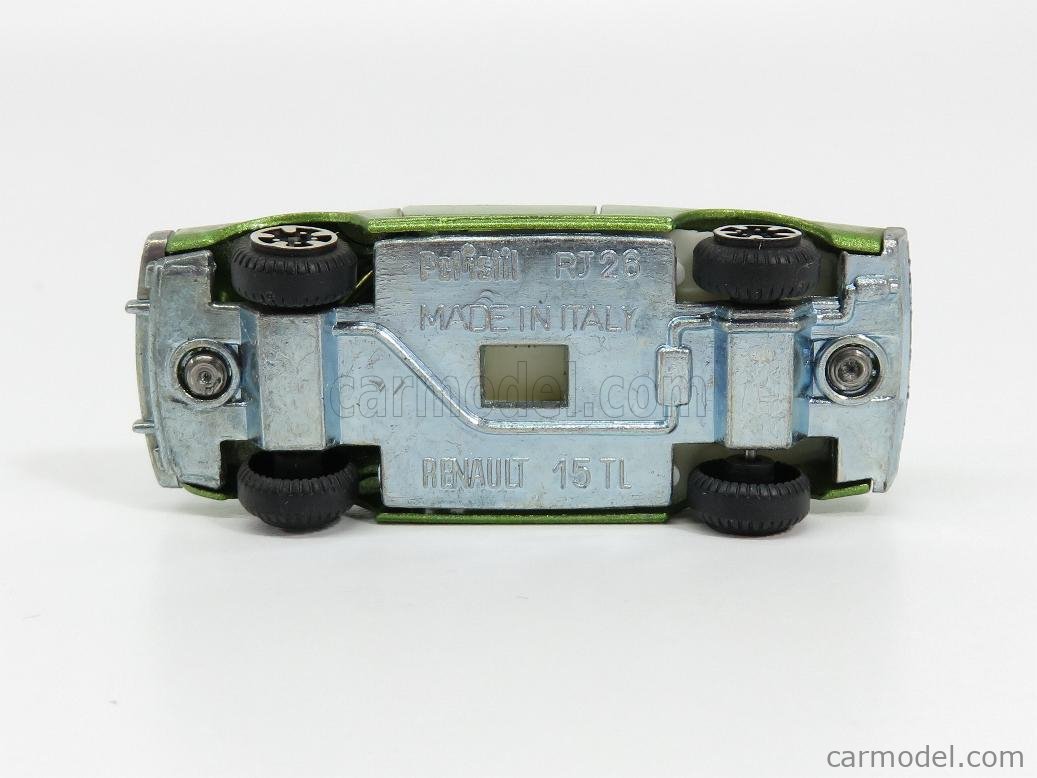 POLITOYS POLISTIL RJ26 Scale 1/55 | RENAULT R15TL GREEN MET