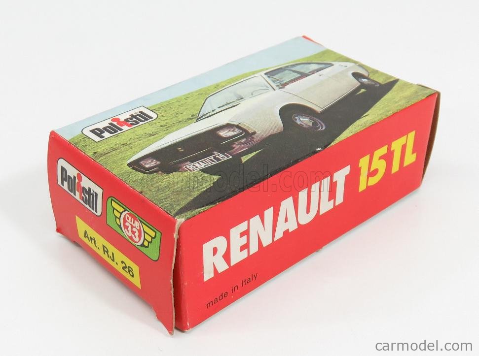 POLITOYS POLISTIL RJ26 Scale 1/55 | RENAULT R15TL GREEN MET