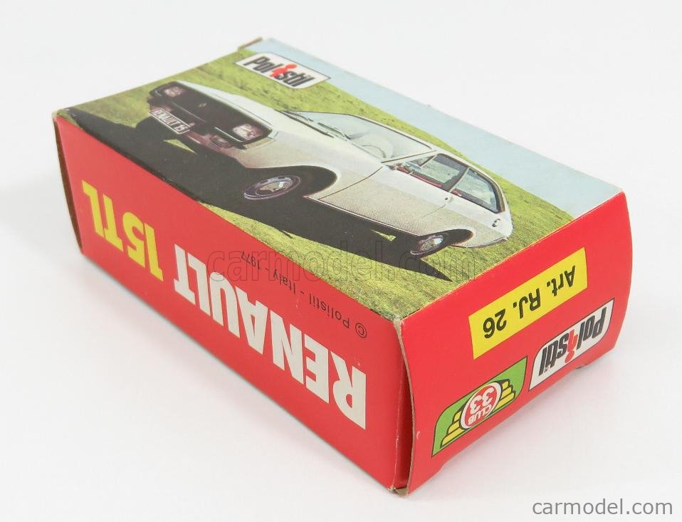 POLITOYS POLISTIL RJ26 Scale 1/55 | RENAULT R15TL GREEN MET