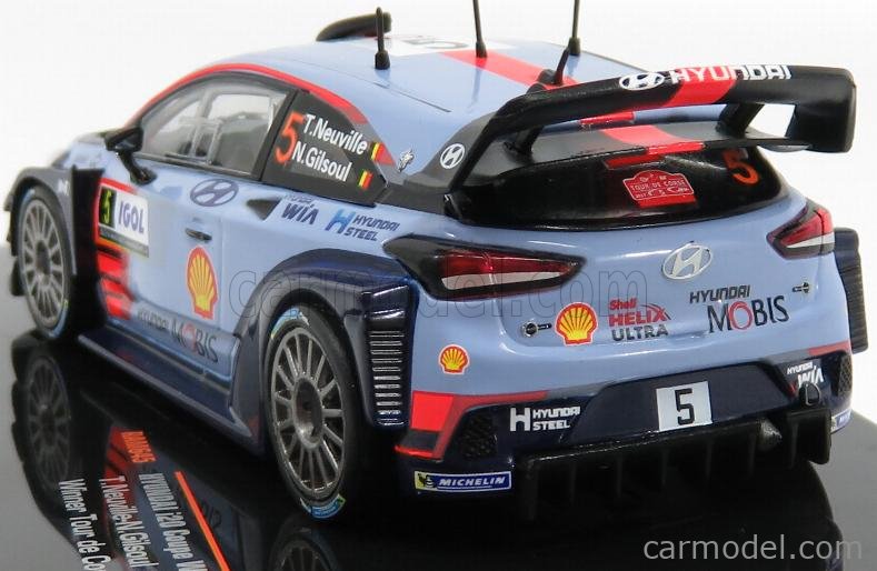 IXO-MODELS RAM645 Masstab: 1/43 | HYUNDAI i20 WRC COUPE N 5 WINNER RALLY TOUR DE CORSE 2017 T ...