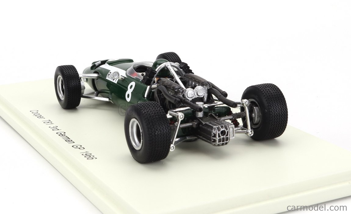 SPARK-MODEL S5291 Scale 1/43 | COOPER F1 T81 N 8 3rd GERMAN GP 1966 ...