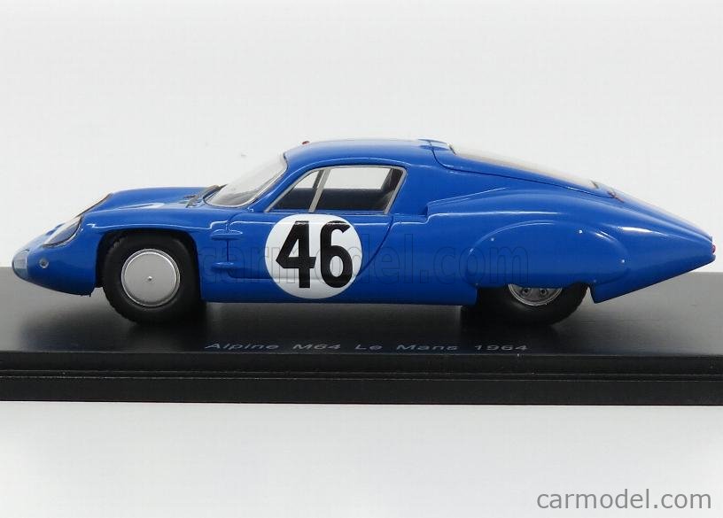 SPARK-MODEL S5680 Scale 1/43 | ALPINE M64 N 46 24h LE MANS 1964 H ...