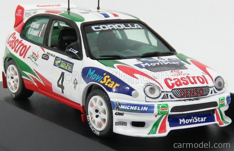 SKID SKW99011 Scale 1/43 | TOYOTA COROLLA WRC CASTROL N 4 WINNER RALLY ...