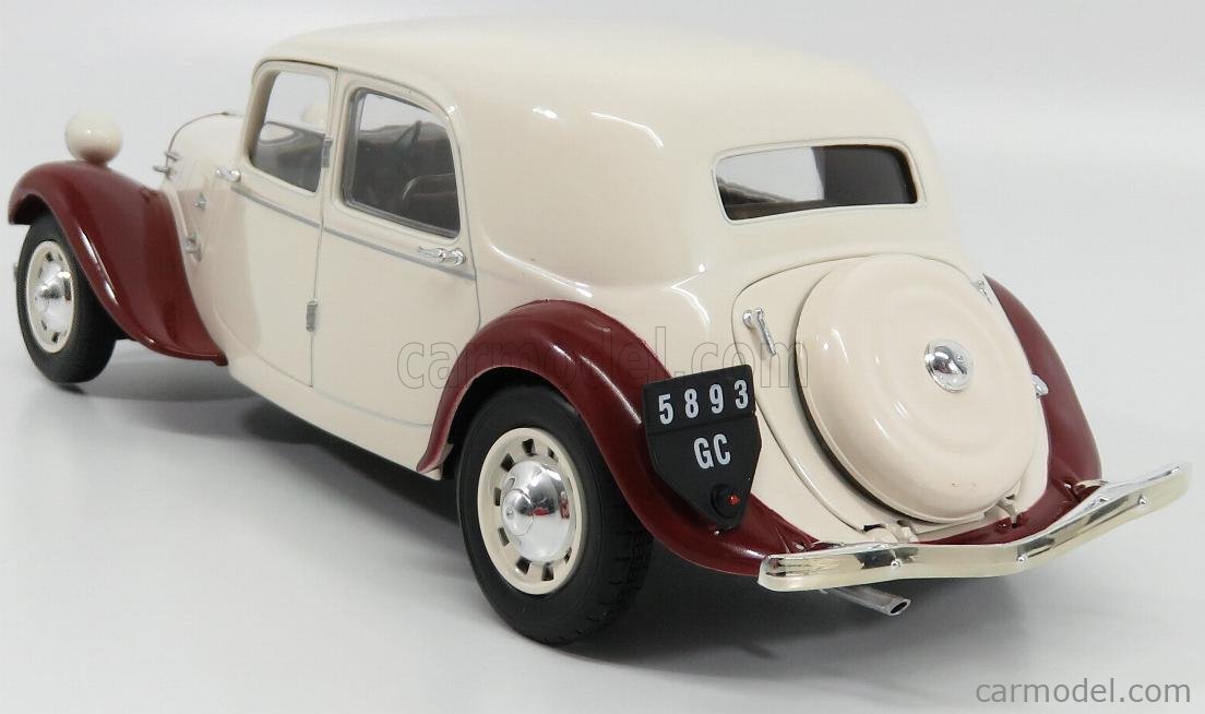 SOLIDO 1800901 Scale 1/18 | CITROEN 11CV TRACTION 1938 CREAM RED