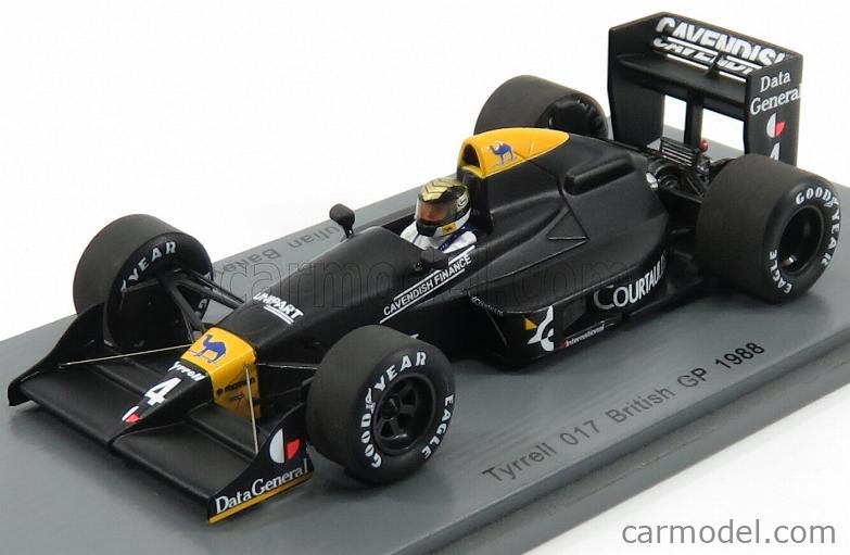 SPARK-MODEL S4863 Scale 1/43 | TYRRELL F1 017 N 4 ENGLISH GP 1988 ...