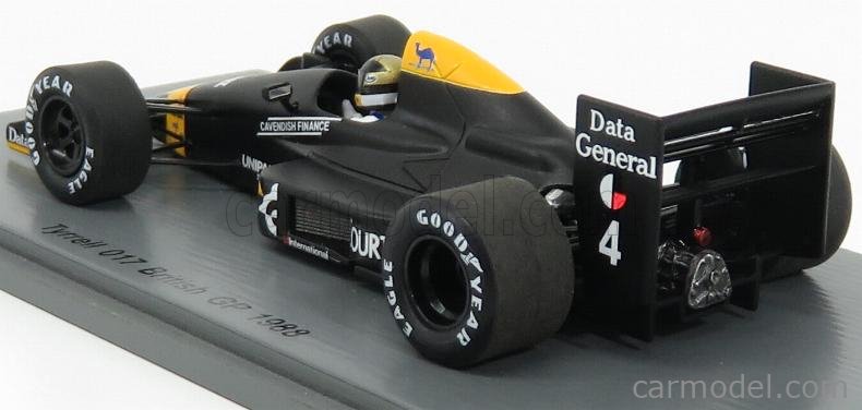 SPARK-MODEL S4863 Scale 1/43 | TYRRELL F1 017 N 4 ENGLISH GP 1988 ...