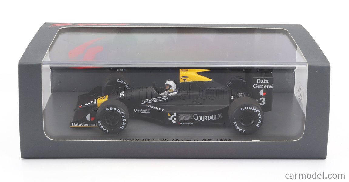 SPARK-MODEL S4862 Scale 1/43 | TYRRELL F1 017 N 3 5th MONACO GP 1988 ...