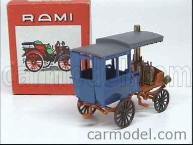RAMI / Masstab: 1/43 | SCOTTE STEAM CAR VOITURE A VAPEUR 1892 BLUE ORANGE
