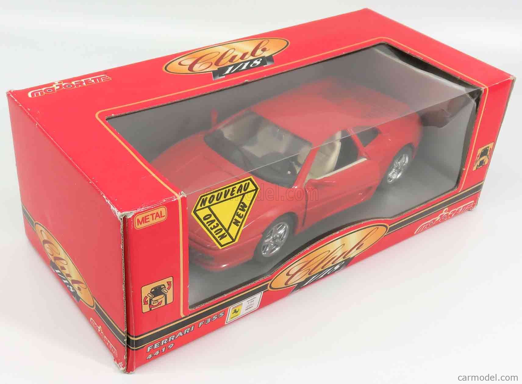 MAJORETTE 4419 Escala 1/18 | FERRARI F355 BERLINETTA 1995 RED
