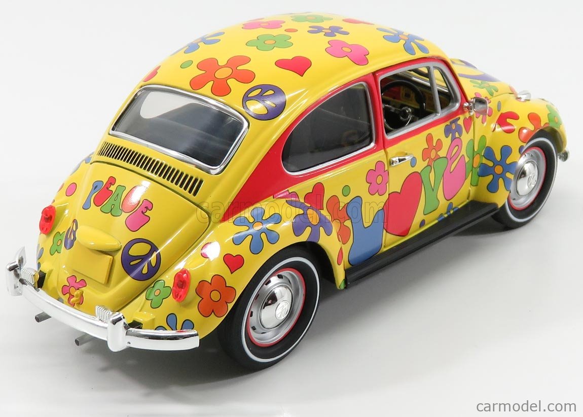 GREENLIGHT 13509 Escala 1/18 | VOLKSWAGEN BEETLE HAPPIE PEACE AND LOVE ...