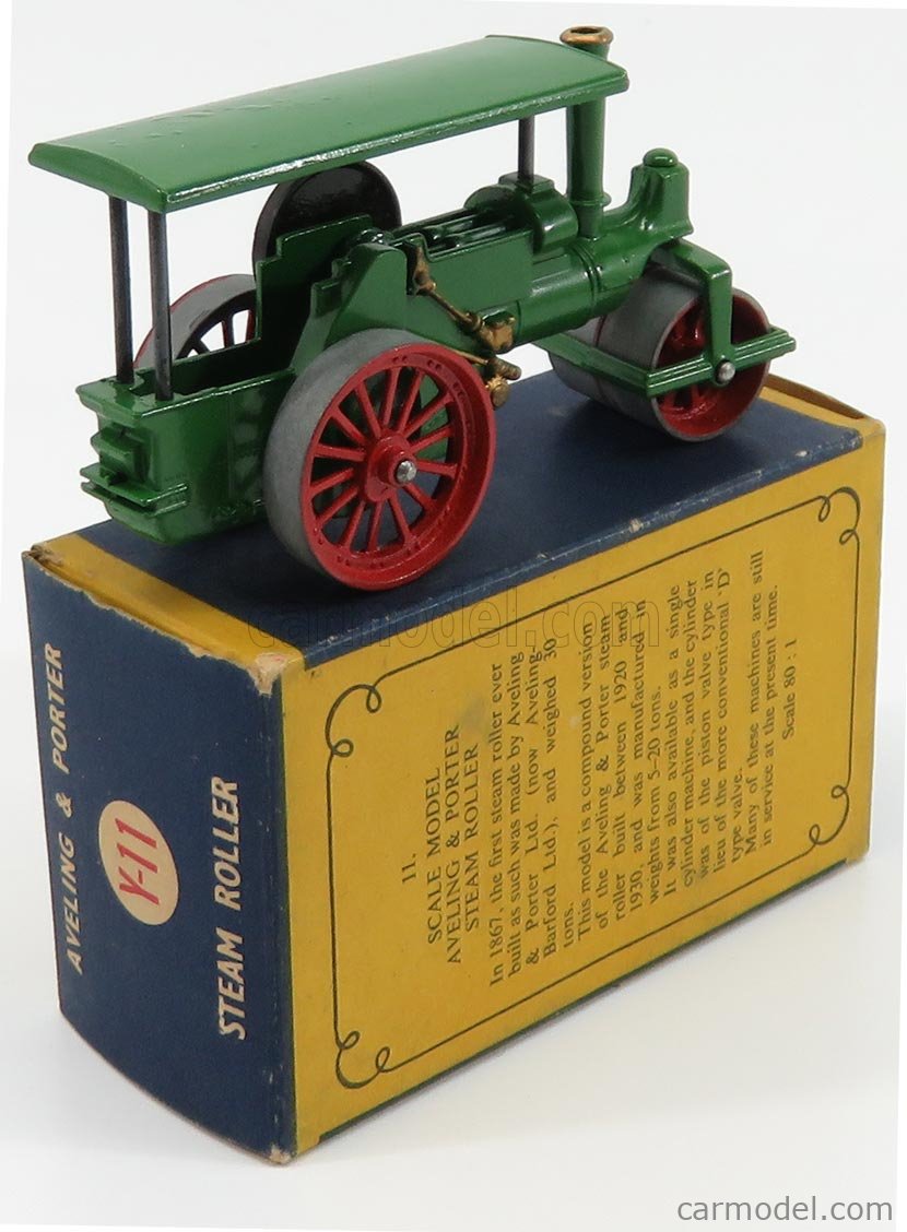 MATCHBOX Y11 Scale 1/80 | AVELING AVELING & PORTER STEAM ROLLER GREEN