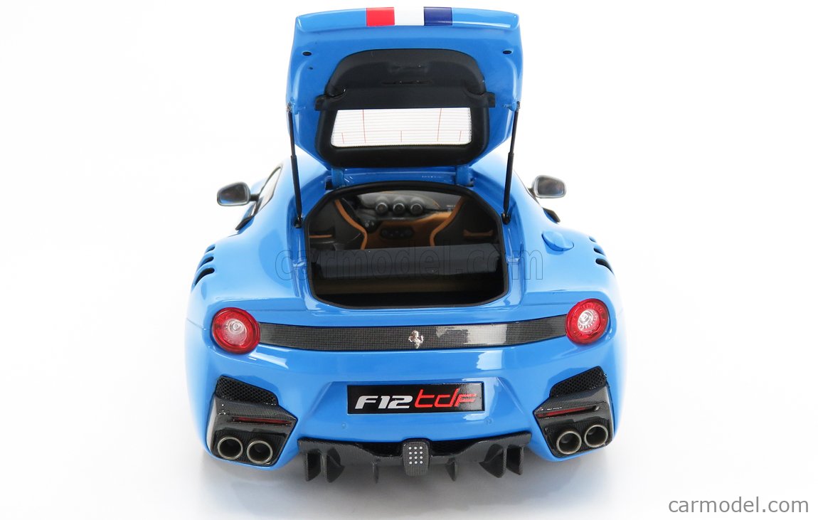 BBR-MODELS BBR182108DIE Scale 1/18 | FERRARI F-12 TDF N 171 2015 LIGHT BLUE