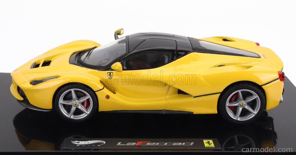 MATTEL HOT WHEELS BCT85 Scale 1/43 | FERRARI LAFERRARI 2013 YELLOW