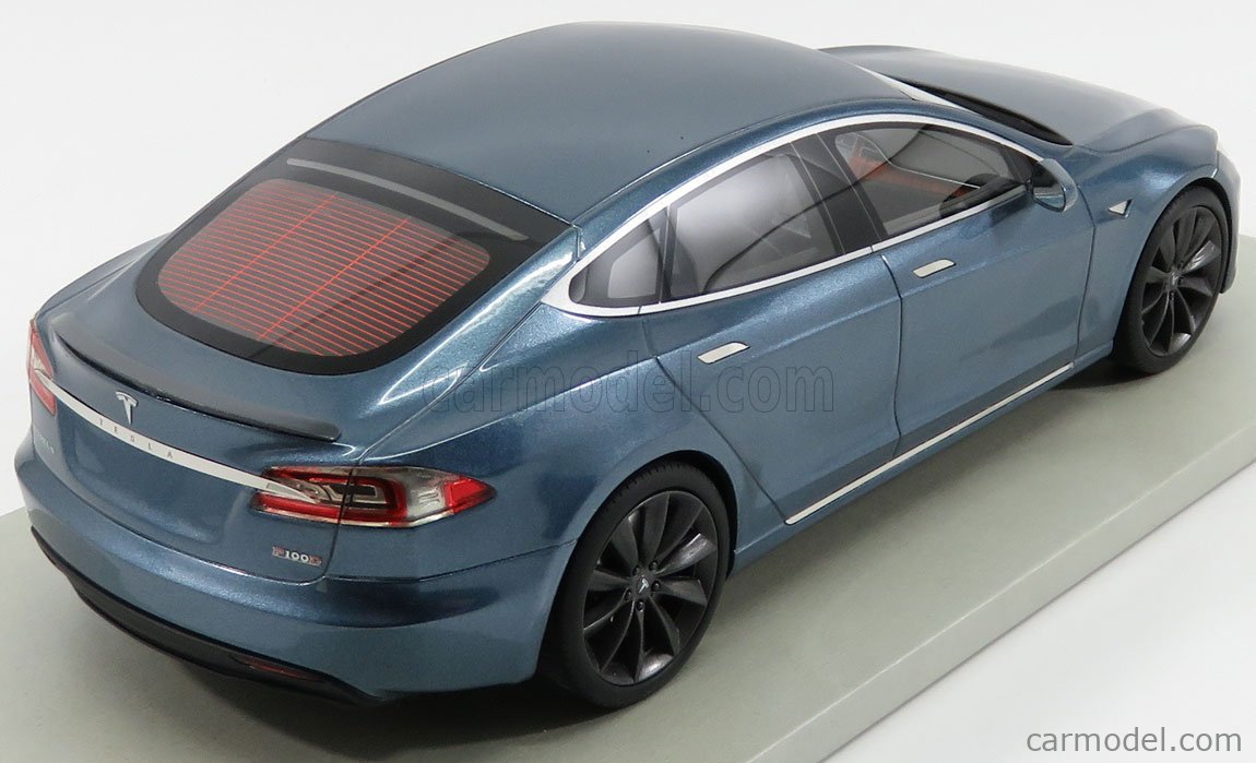 LS-COLLECTIBLES LS028F Escala 1/18 | TESLA MODEL S FACELIFT 2016 GREY MET