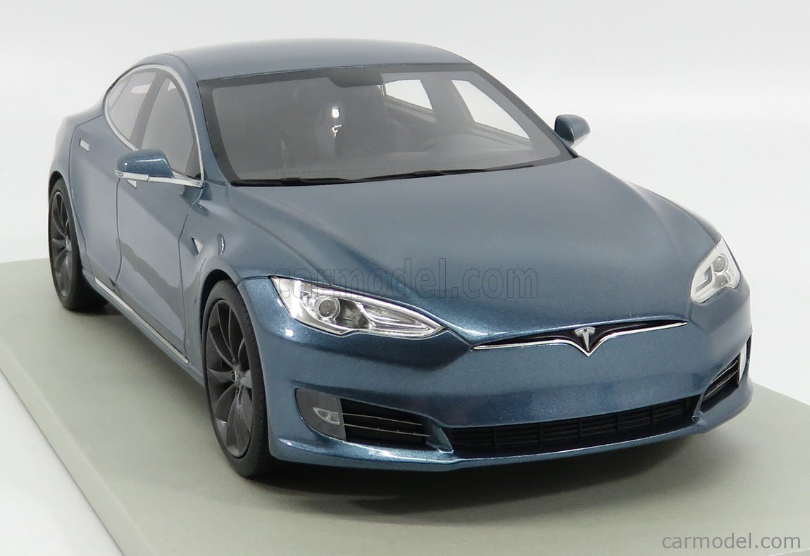 LS-COLLECTIBLES LS028F Escala 1/18 | TESLA MODEL S FACELIFT 2016 GREY MET
