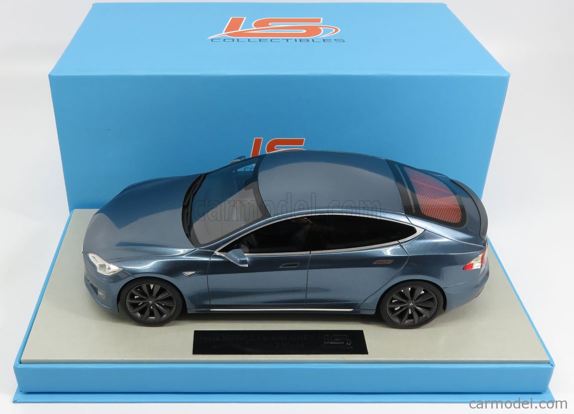LS-COLLECTIBLES LS028F Escala 1/18 | TESLA MODEL S FACELIFT 2016 GREY MET