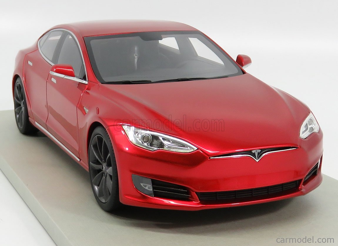 LS-COLLECTIBLES LS028D Escala 1/18 | TESLA MODEL S FACELIFT 2016 RED