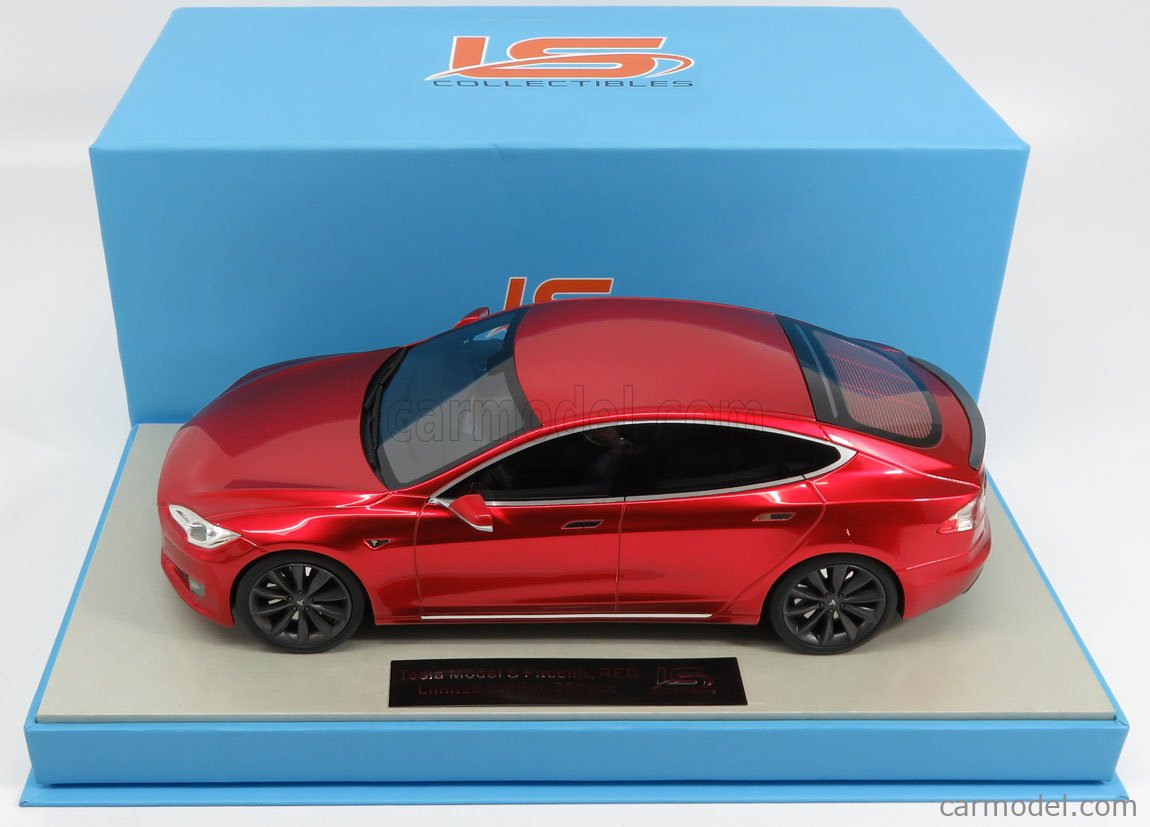 LS-COLLECTIBLES LS028D Scala 1/18 | TESLA MODEL S FACELIFT 2016 RED