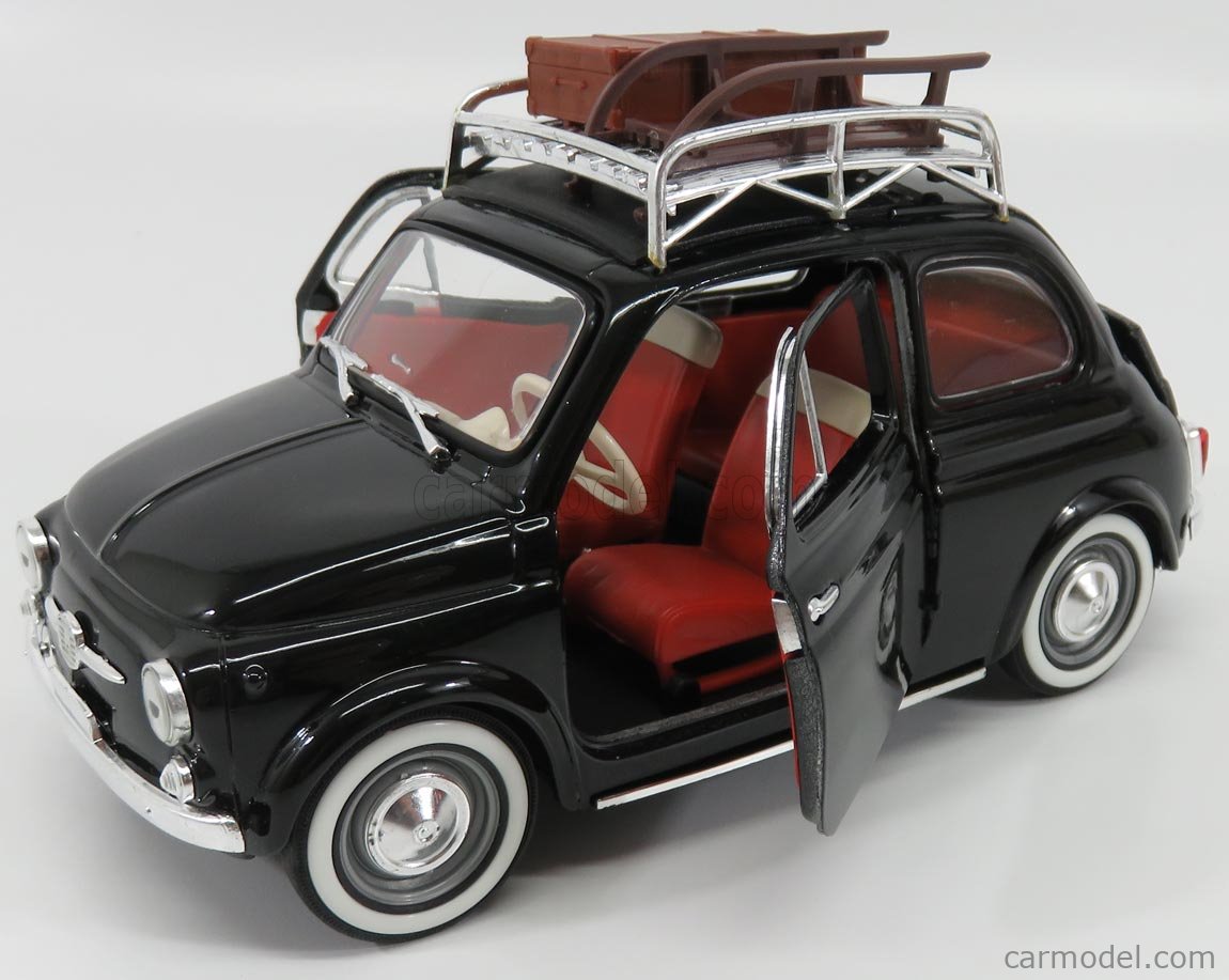 SOLIDO 8605 Scale 1/18 | FIAT 500 WINTER HOLIDAYS BLUE