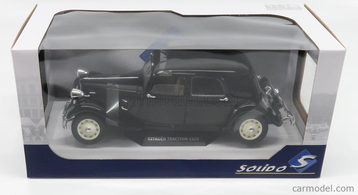 SOLIDO 1800903 Scale 1/18 | CITROEN 11CV TRACTION 1937 BLACK