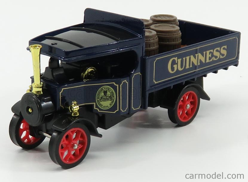 MATCHBOX Y27 Scale 1/55 | FODEN CAMION A VAPEUR GUINNESS BLUE BLACK