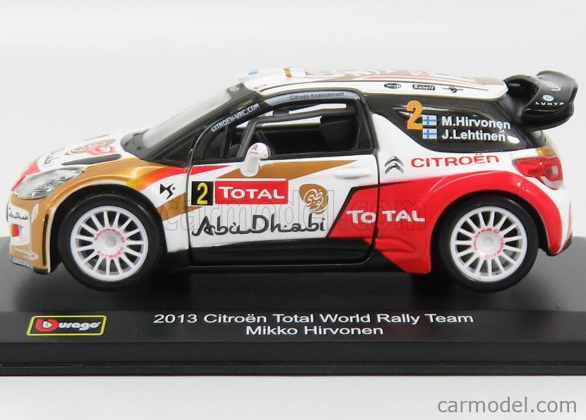 BURAGO 18-41045 Scale 1/32 | CITROEN DS3 WRC N 2 4th RALLY MONTECARLO ...