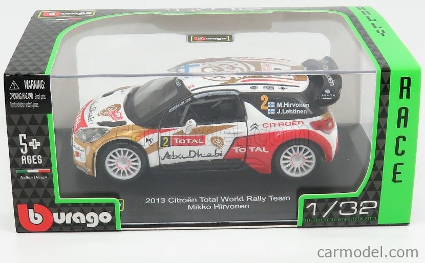 BURAGO 18-41045 Scale 1/32 | CITROEN DS3 WRC N 2 4th RALLY MONTECARLO ...