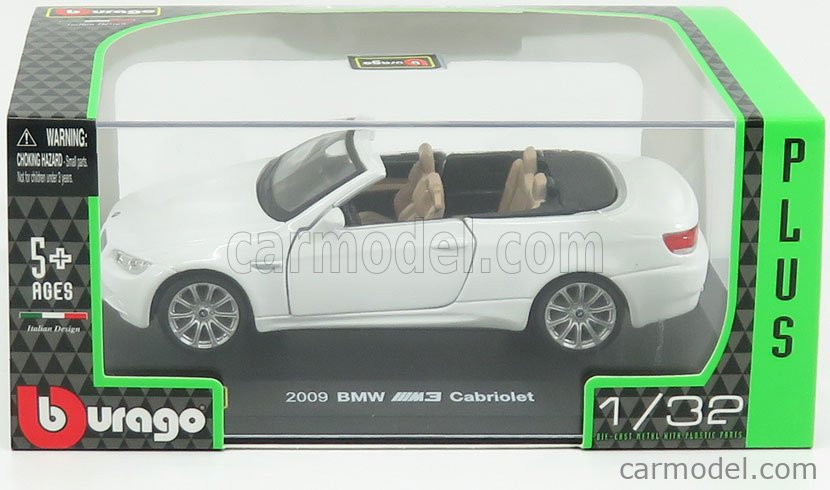 BURAGO 18-42008W Scale 1/32 | BMW 3-SERIES M3 CABRIOLET 2004 WHITE