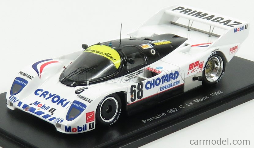 SPARK-MODEL S4439 Scale 1/43 | PORSCHE 962C TEAM ALMERAS-CHOTARD N 68 24h LE MANS 1992 J.ALMERAS ...