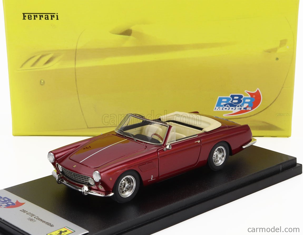 BBR-MODELS BBR229A Scale 1/43 | FERRARI 250 GTE CABRIOLET OPEN 1961 ...