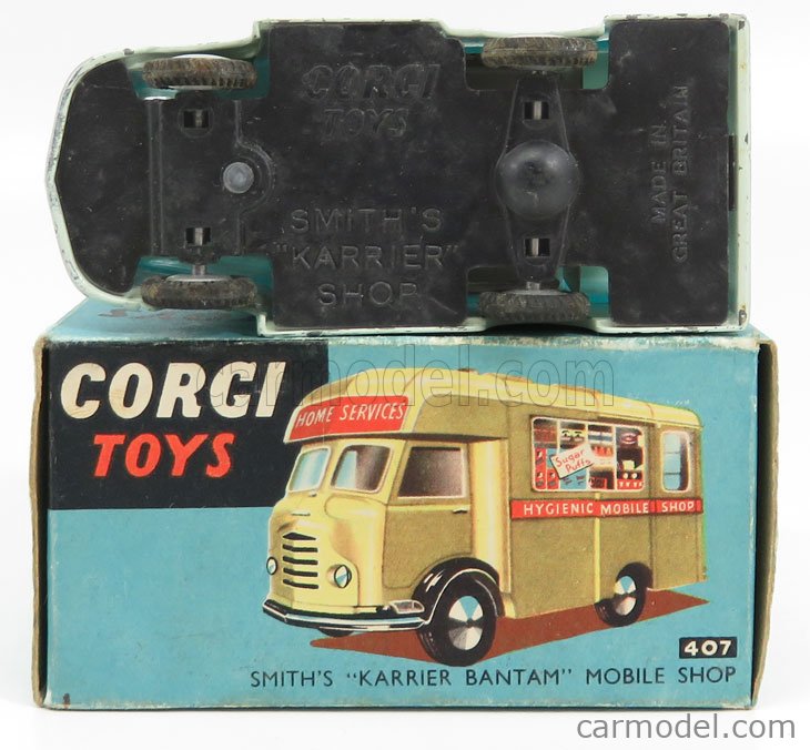 CORGI 407 Масштаб 1/43 | KARRIER SMITH'S BANTAM MOBILE SHOP VERY LIGHT ...