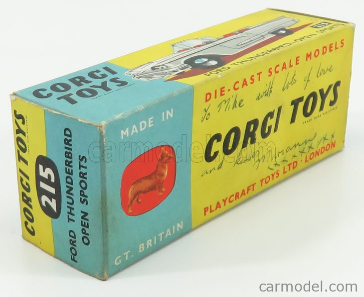 CORGI 215 Scale 1/43 | FORD USA THUNDERBIRD OPEN SPORTS WHITE