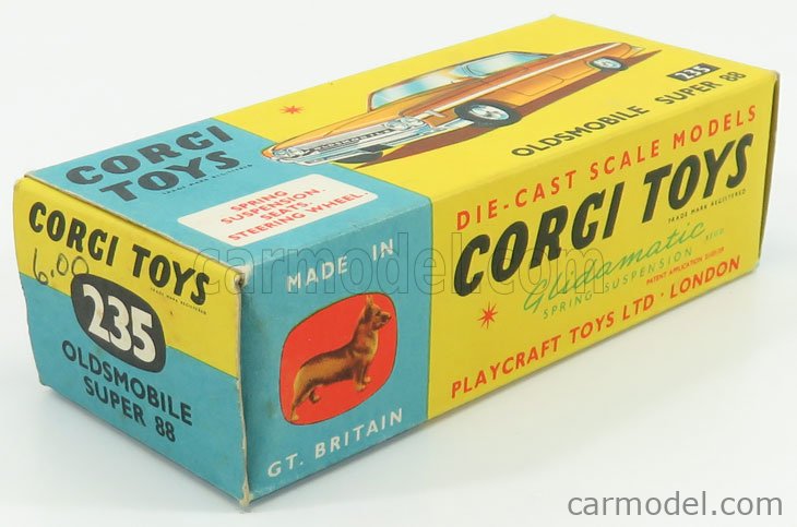 CORGI 235 Масштаб 1/43 | OLDSMOBILE SUPER 88 LIGHT BLUE MET