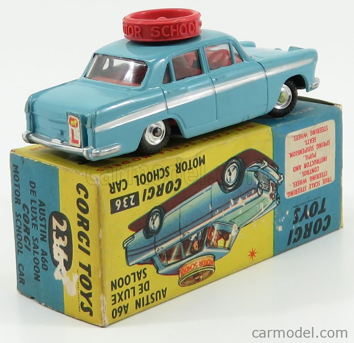 CORGI 255 Масштаб 1/43 | AUSTIN A60 MOTOR SCHOOL (YELLOW WOMAN) BLUETTE