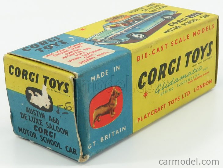 CORGI 255 Echelle 1/43 | AUSTIN A60 MOTOR SCHOOL (YELLOW WOMAN) BLUETTE