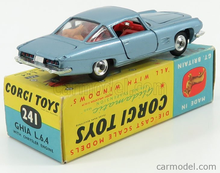 CORGI 241 Scale 1/43 | GHIA L 6.4 (RED INTERIOR) BLUE MET
