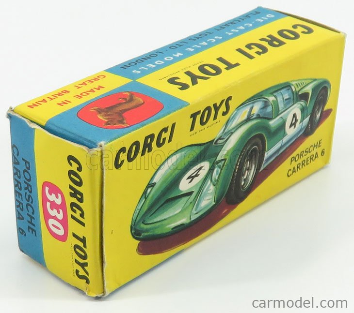 CORGI 330 Echelle 1/43 | PORSCHE CARRERA 6 N 60 WHITE RED