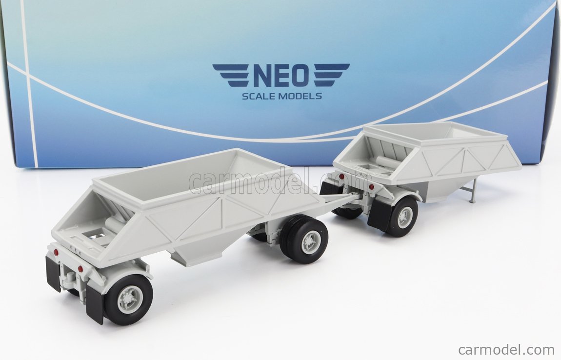 NEO SCALE MODELS NEO64100 Scale 1/64 | TRAILER 2X RIMORCHIO DOUBLE ...