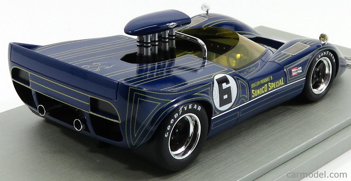 TECNOMODEL TM18-56A Масштаб 1/18 | McLAREN M6B CAN-AM TEAM SUNOCO N 6 BRIDGEHAMPTON GP 1968 MARK ...