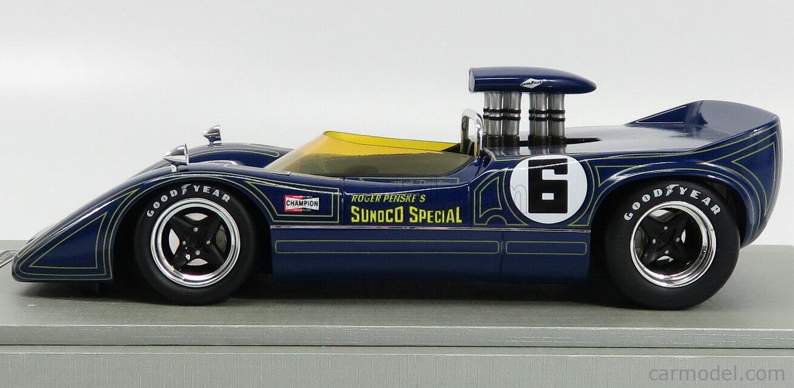 TECNOMODEL TM18-56A Масштаб 1/18 | McLAREN M6B CAN-AM TEAM SUNOCO N 6 BRIDGEHAMPTON GP 1968 MARK ...
